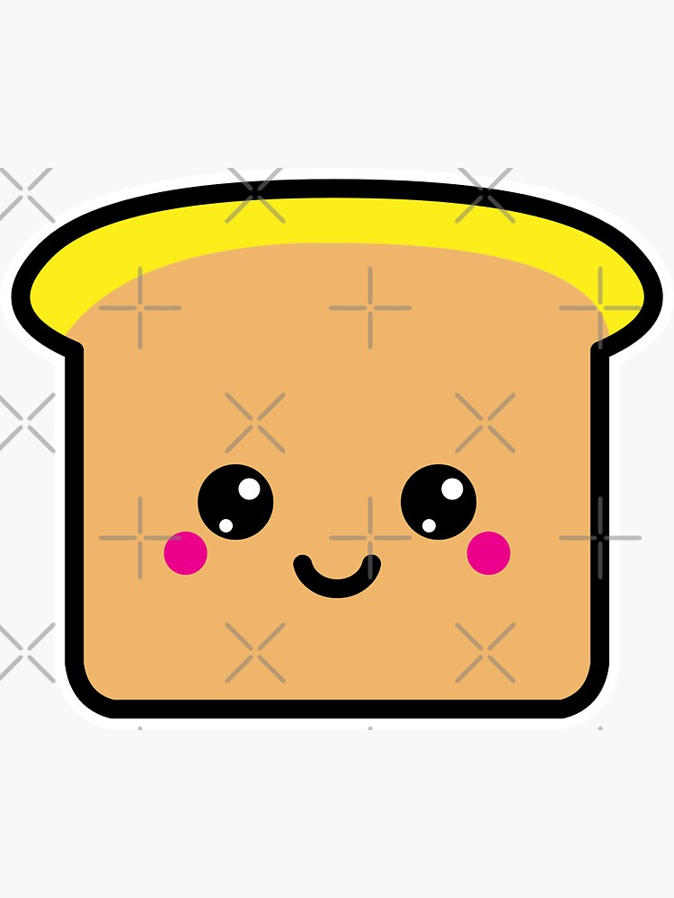 "Cute Kawaii Best Thing Since Sliced Bread" Sticker for Sale by Kawaii ...