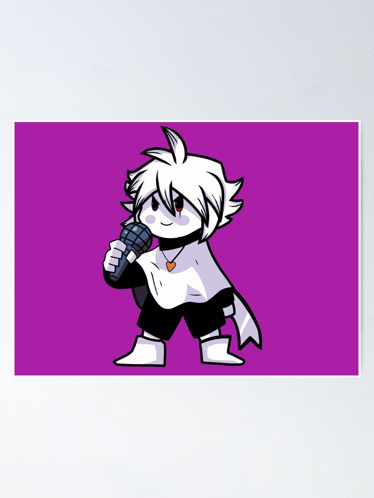 Póster «X chara Fnf mod personaje (reverso)» de AbrekArt | Redbubble