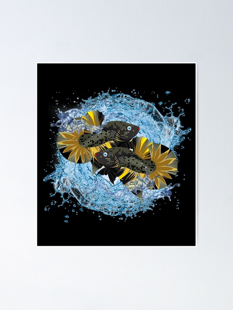 "Avatar Copper Gold Betta Fish" Poster by InraezPROJECT | Redbubble