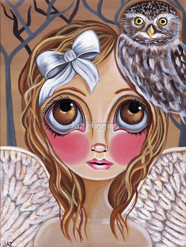 "Owl Angel" by Jaz Higgins | Redbubble
