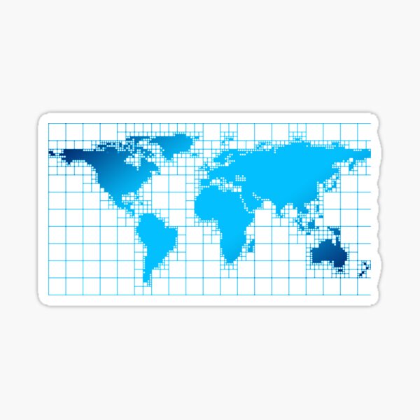 "Continents Earth Globe World Map Of The World Map" Sticker for Sale by ...