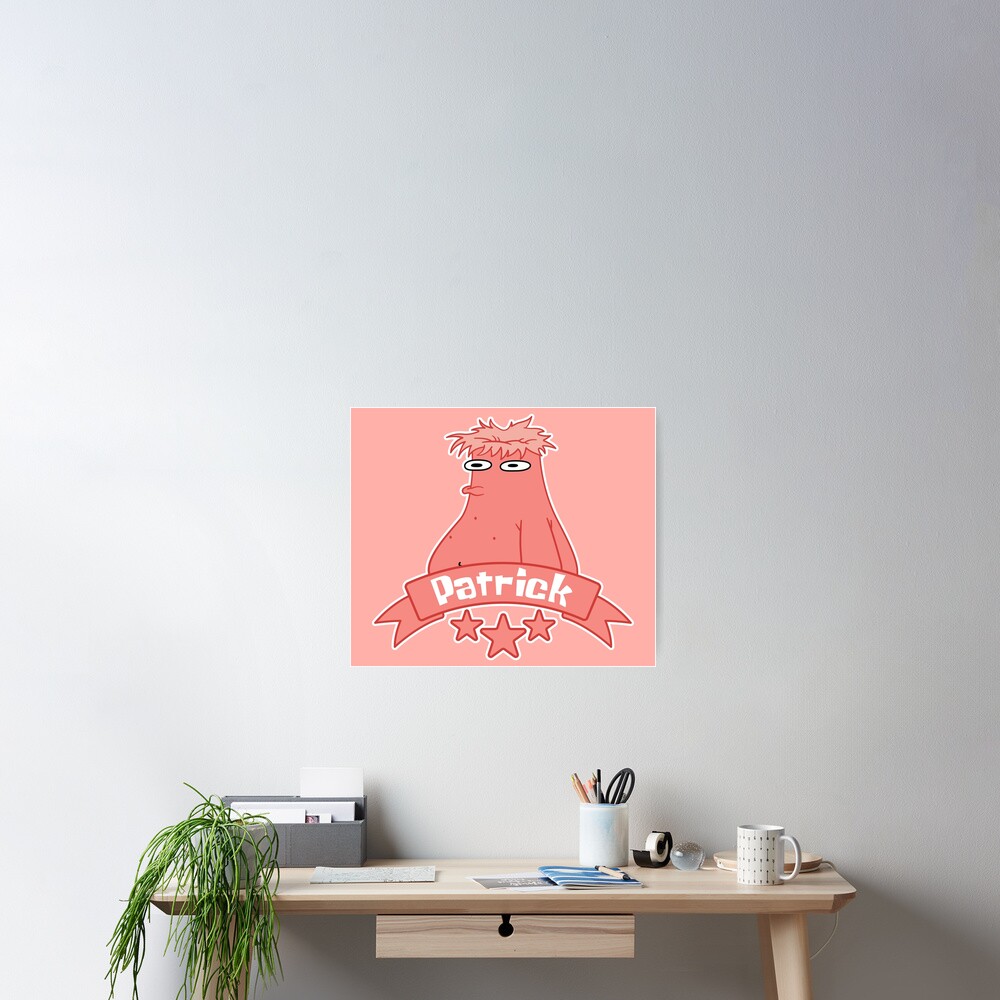 "Patrick Star Head Ripped Off" Poster by GhostWrench | Redbubble
