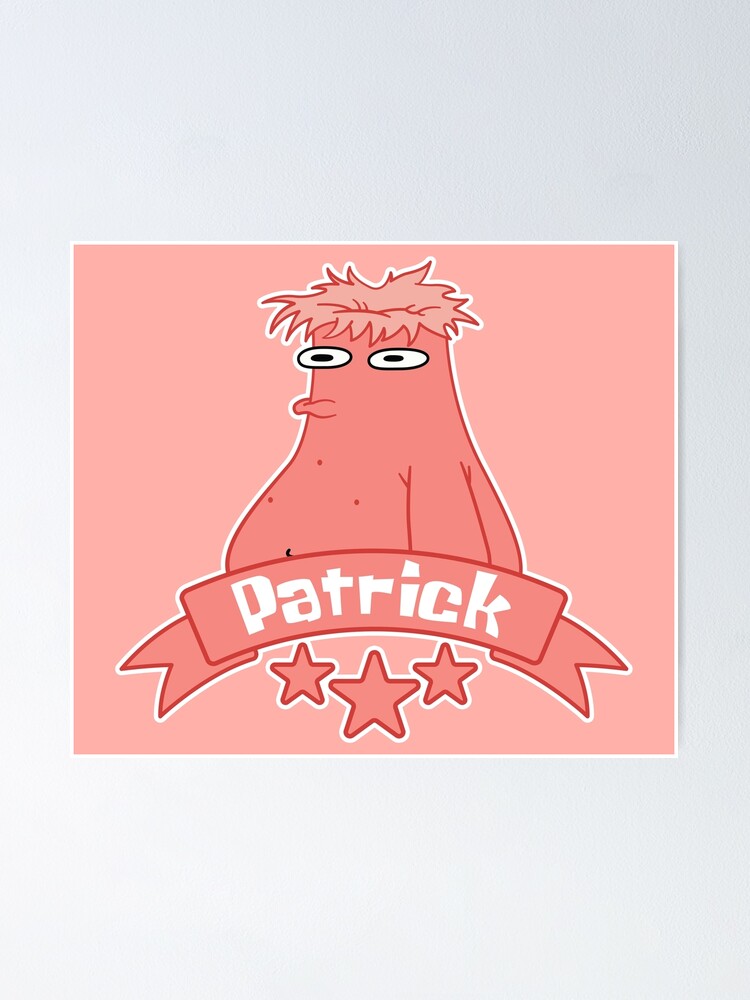 "Patrick Star Head Ripped Off" Poster by GhostWrench | Redbubble