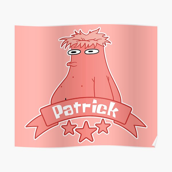 "Patrick Star Head Ripped Off" Poster by GhostWrench | Redbubble