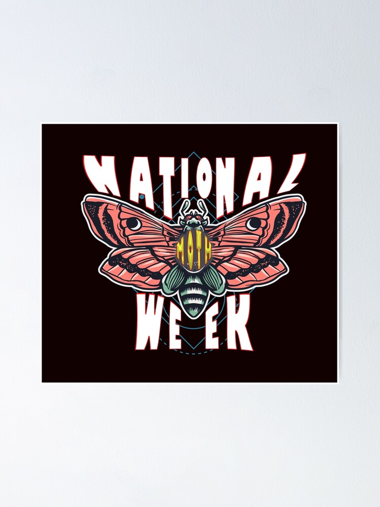 "National Moth Week" Poster by roleshop | Redbubble
