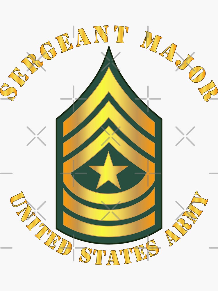Sergeant Major Logo U. S. Army Sergeant Major S G M Rank Insignia