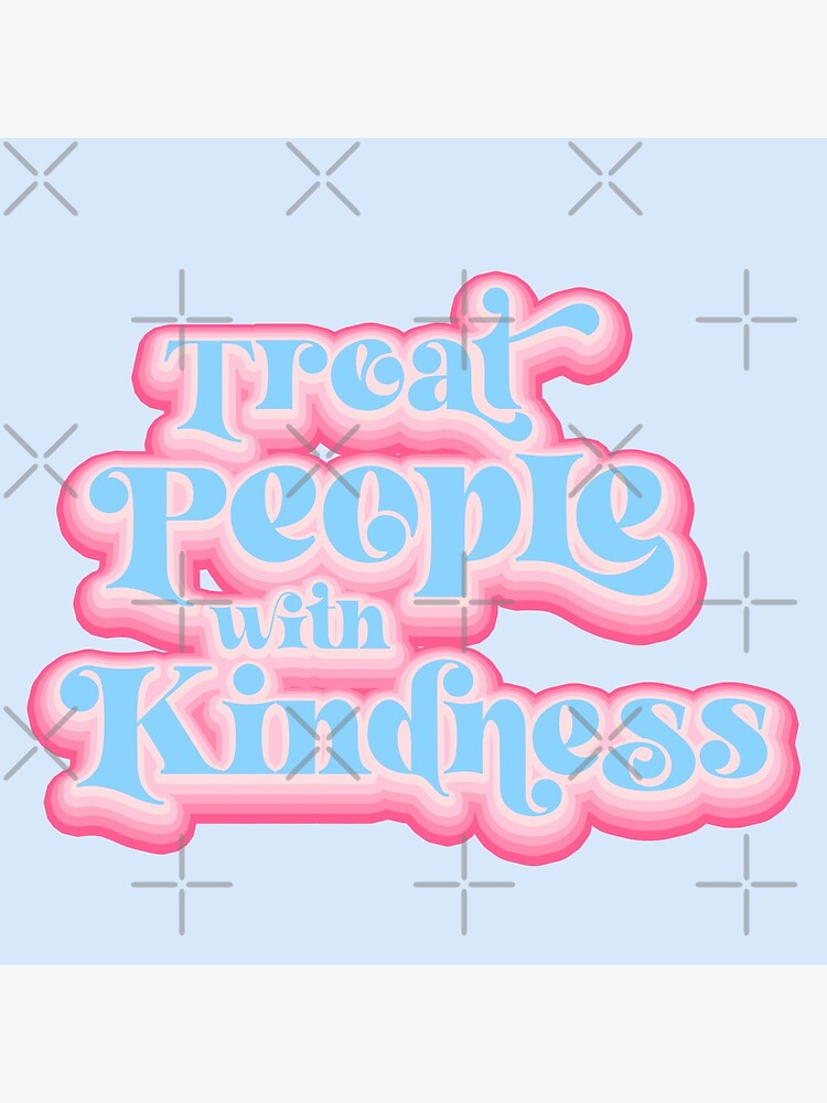 "Harry Styles' 'Treat People with Kindness' in pink / blue" Poster for ...