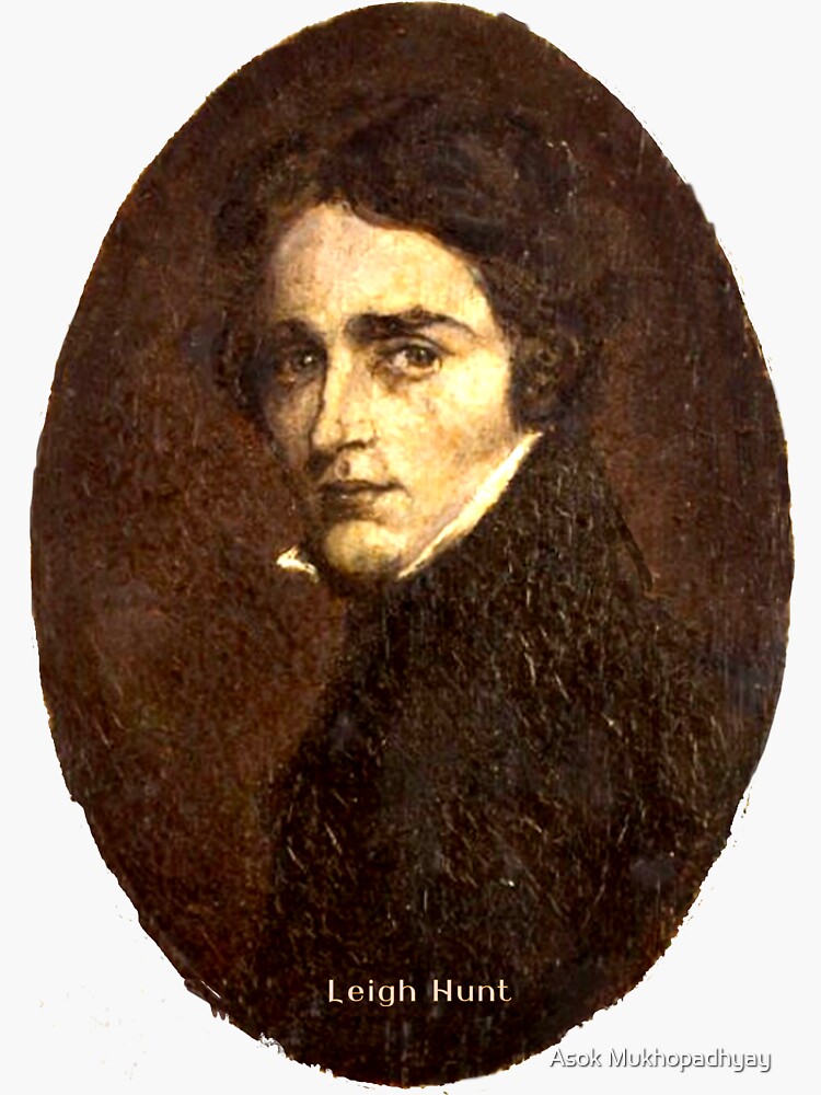 "Leigh Hunt" Sticker by mindprintz | Redbubble