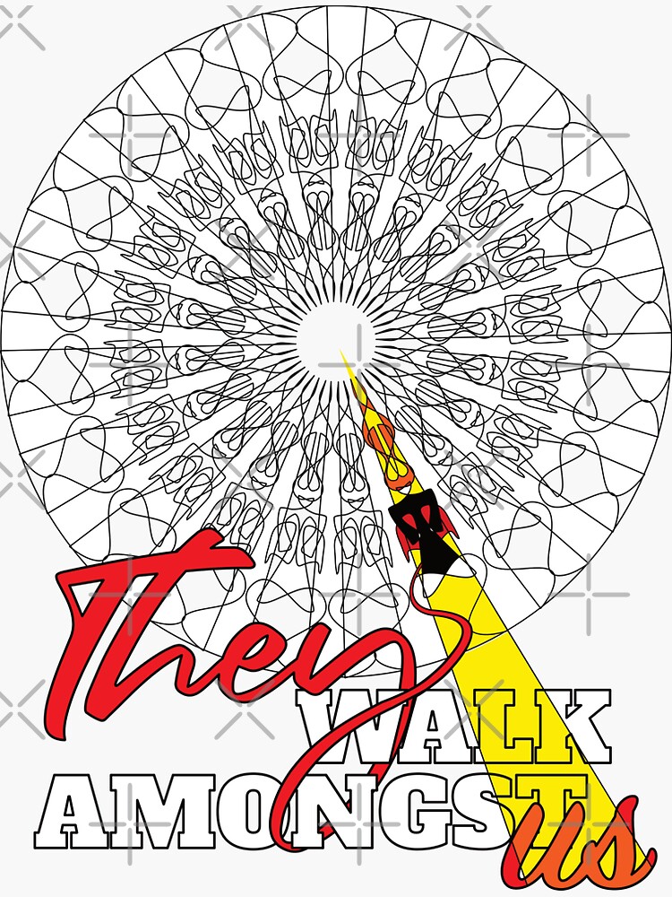 "Paranoid? Transparent (choose your background colour)" Sticker for ...