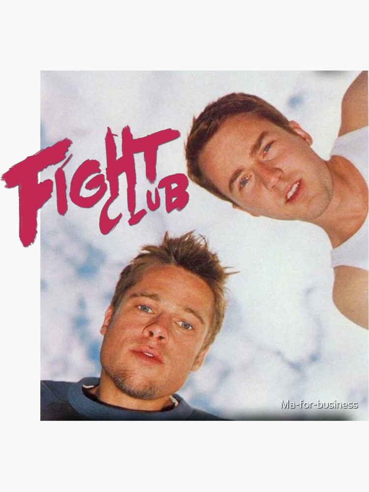 "Fight club " Sticker for Sale by Ma-for-business | Redbubble