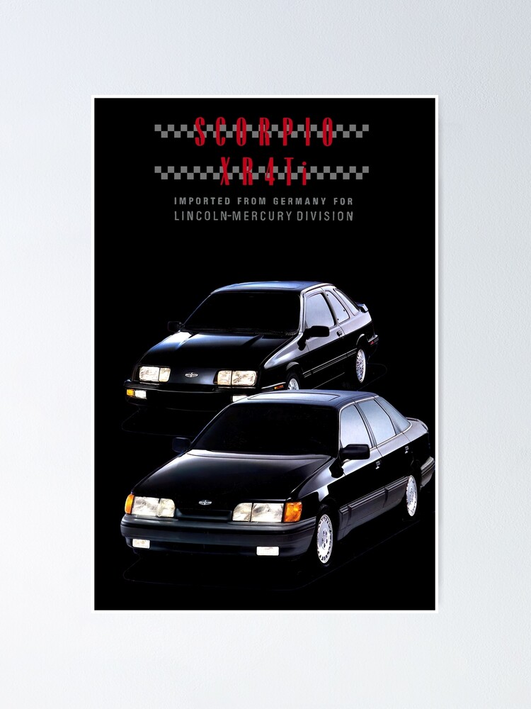"MERKUR XR4i / SCORPIO (FORD SIERRA / GRANADA) - BROCHURE" Poster by ...