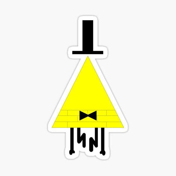 "Bill Cipher Minimalist Design" Sticker by AkbarMna | Redbubble