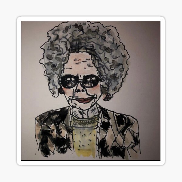"Grandma Yetta" Sticker by trolleytyres | Redbubble