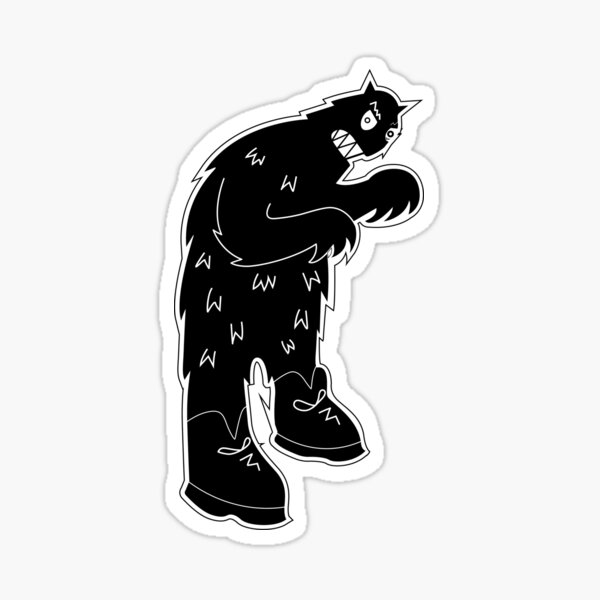 "Monster black nightmare sticker" Sticker by rampad1 | Redbubble