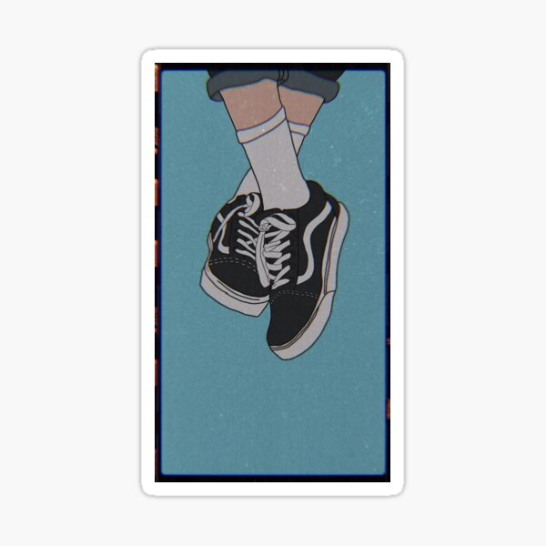 "shoes aesthetic" Sticker for Sale by TheMakeArt | Redbubble