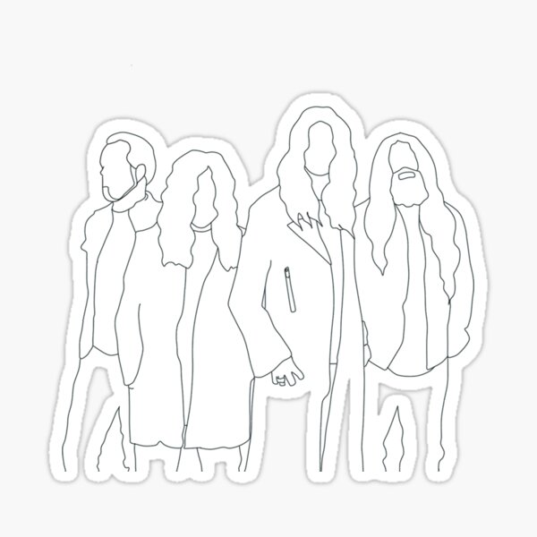 "the pretty Reckless" Sticker for Sale by badgirlmomsen | Redbubble