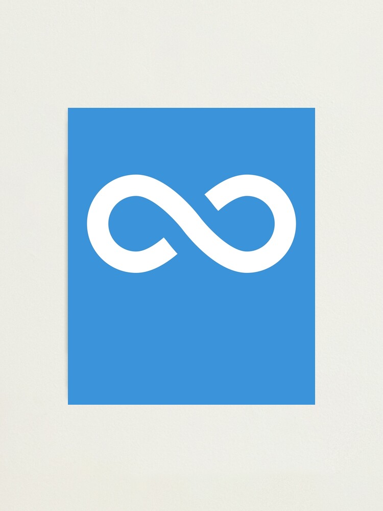 "Infinity symbol Permanent Paper Sign Gift " Photographic Print by ...