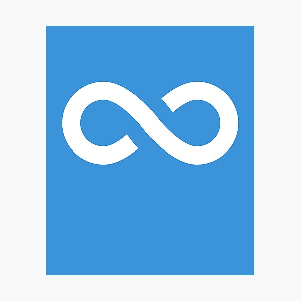"Infinity symbol Permanent Paper Sign Gift " Photographic Print by ...