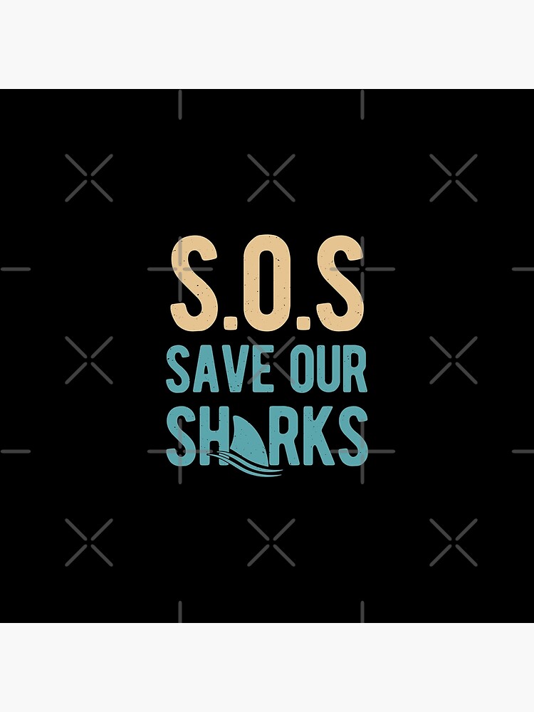 "Save Sharks" Poster by artworkbyrihen | Redbubble