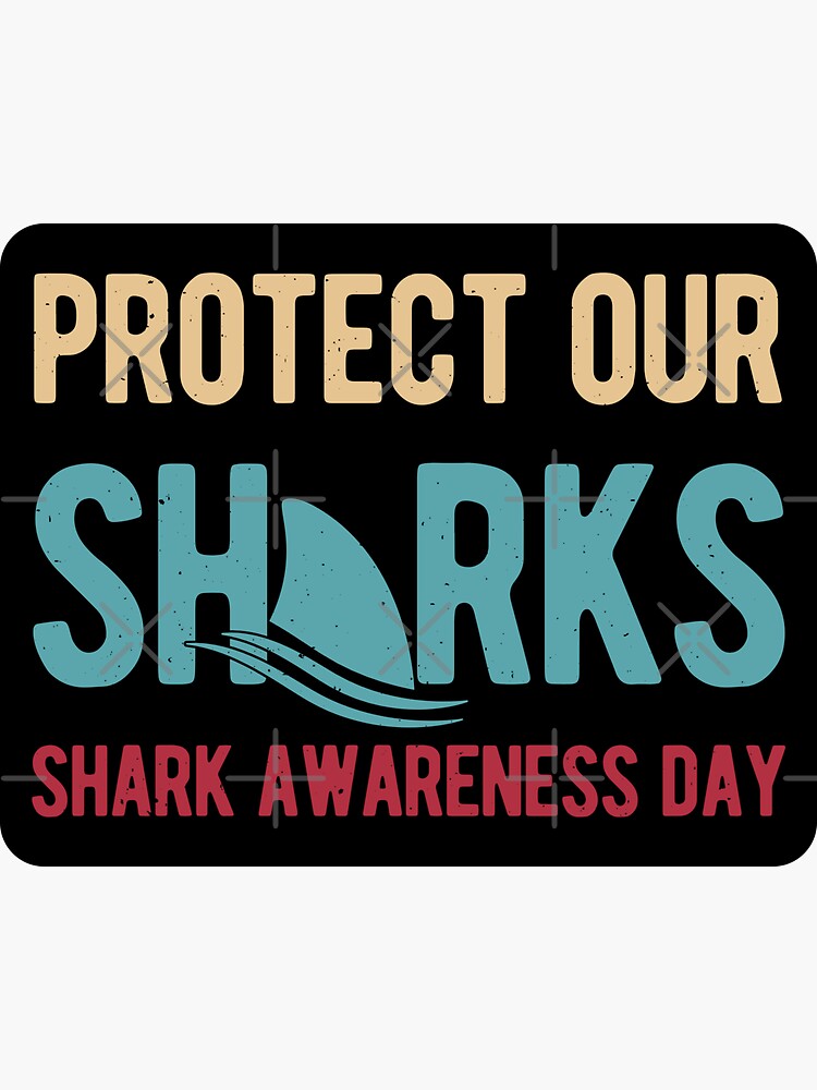 "Save Sharks" Sticker for Sale by artworkbyrihen | Redbubble