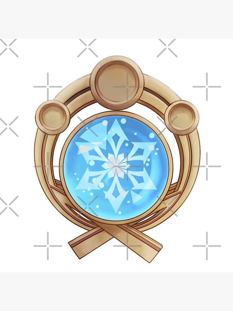 "Genshin Impact Inazuma Cryo Vision" Pin for Sale by chaiimu | Redbubble