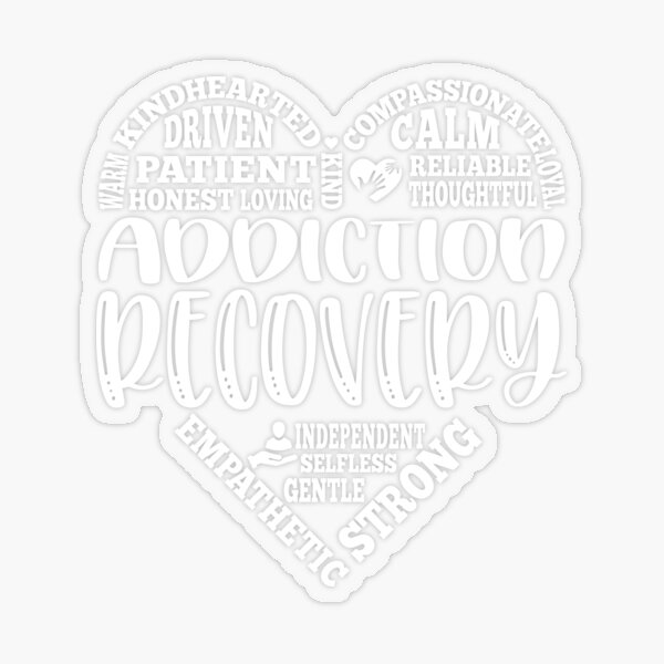 "Addiction recovery, sobriety, sober" Sticker for Sale by MB Design ...
