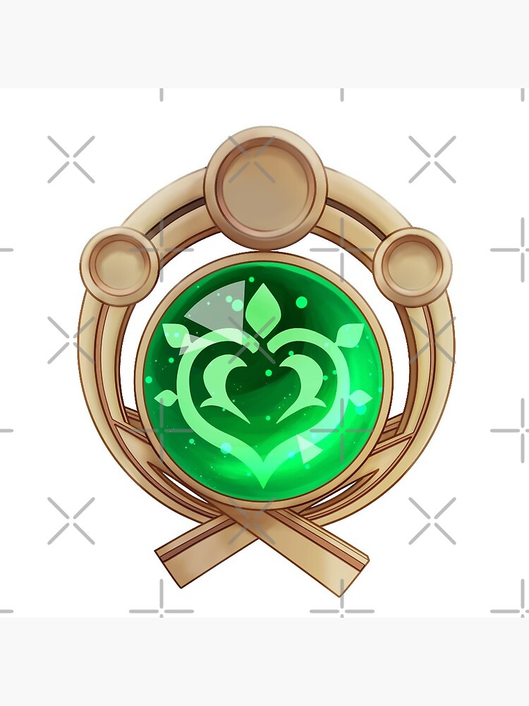 "Genshin Impact Inazuma Dendro Vision" Pin by chaiimu | Redbubble