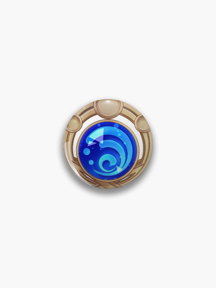 "Genshin Impact Inazuma Hydro Vision" Pin for Sale by chaiimu | Redbubble