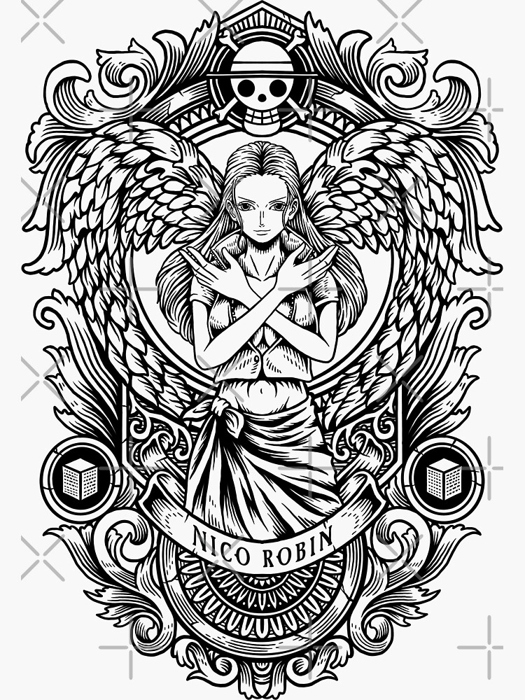 "Nico Robin " Sticker for Sale by IwanMust | Redbubble