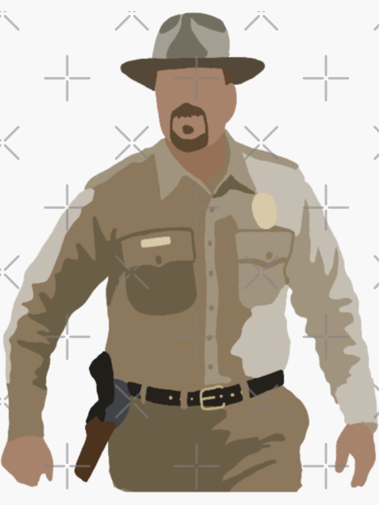 "Chief Hopper" Sticker by emm416 | Redbubble