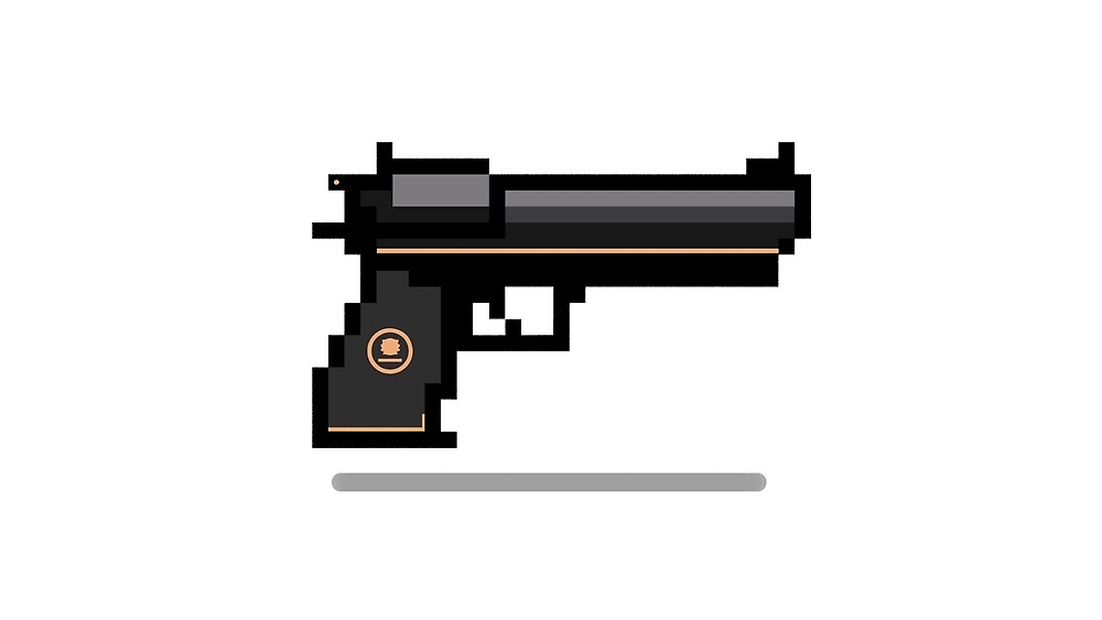 "Pixel art // Desert Eagle" by Graphix2Tees | Redbubble