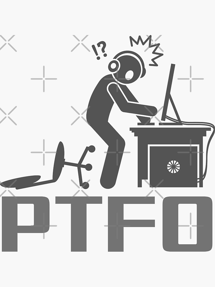 "PC Gamer - PTFO " Sticker for Sale by Daimonic0 | Redbubble