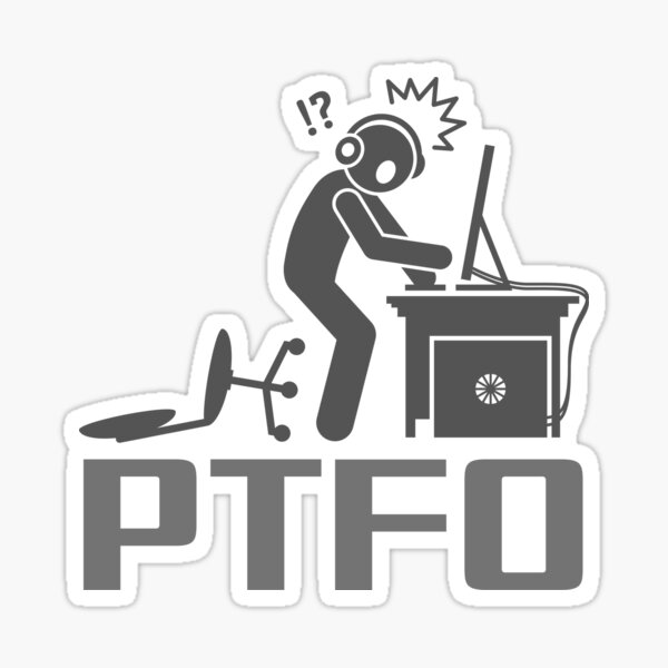 "PC Gamer - PTFO " Sticker for Sale by Daimonic0 | Redbubble