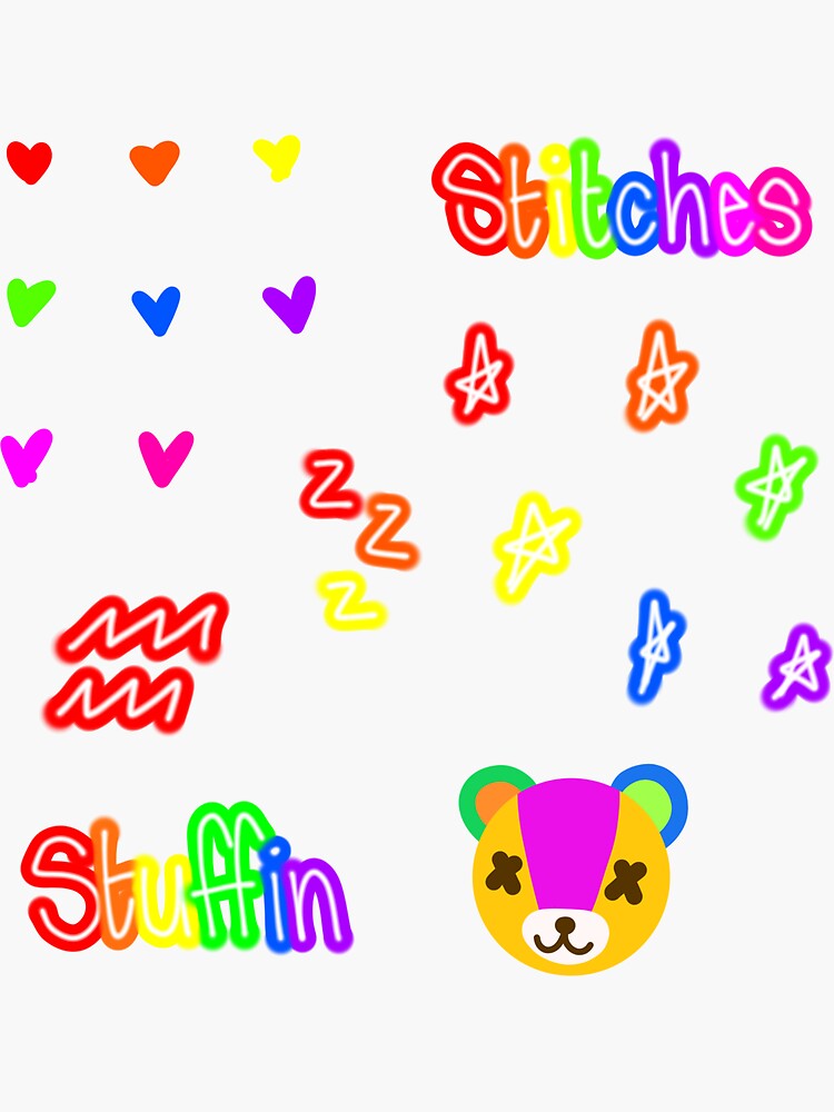 "ACNH Stitches Sticker Pack" Sticker by rottenaeon | Redbubble