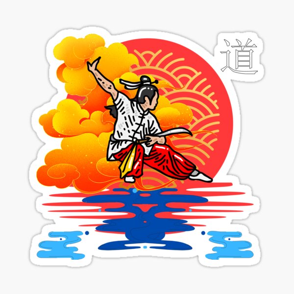 "Martial Arts, Kanji, Wushu" Sticker for Sale by LadyBugzTees | Redbubble