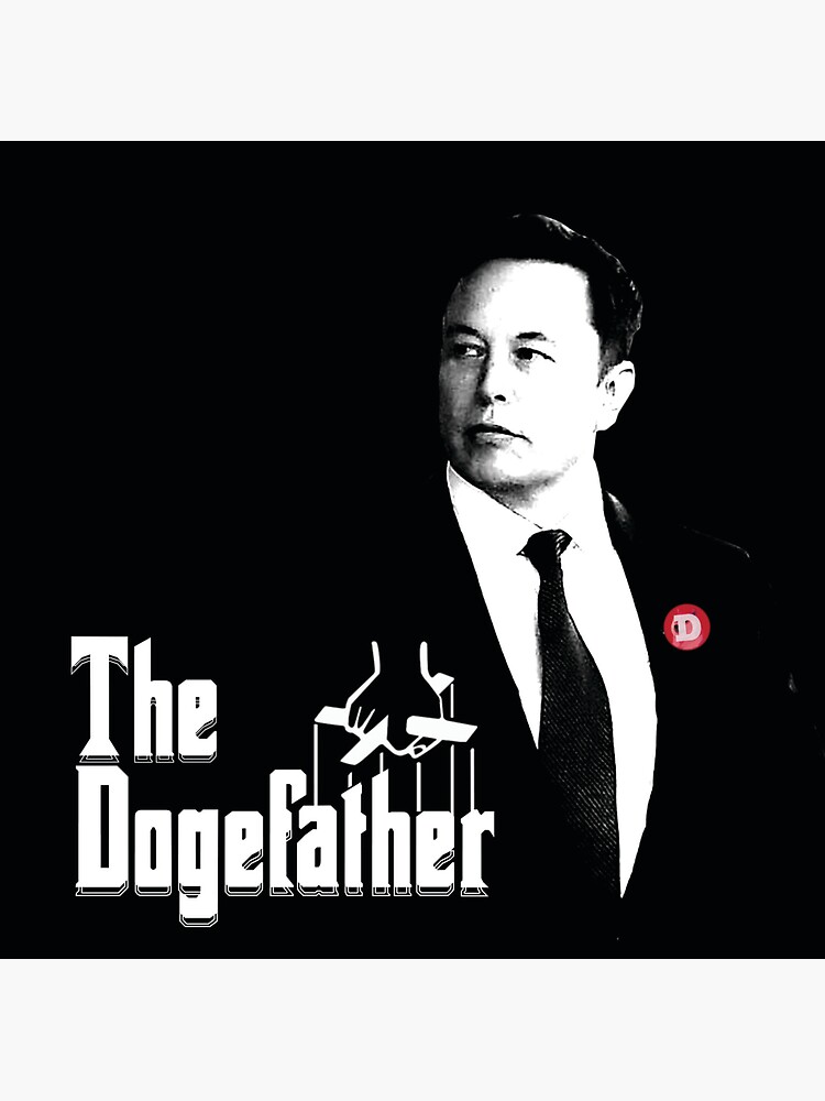 "Elon Musk The Dogefather" Sticker by PopTeeApparel | Redbubble