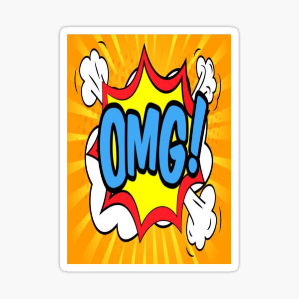 "Omg" Sticker by Q-Q-Q-Q | Redbubble