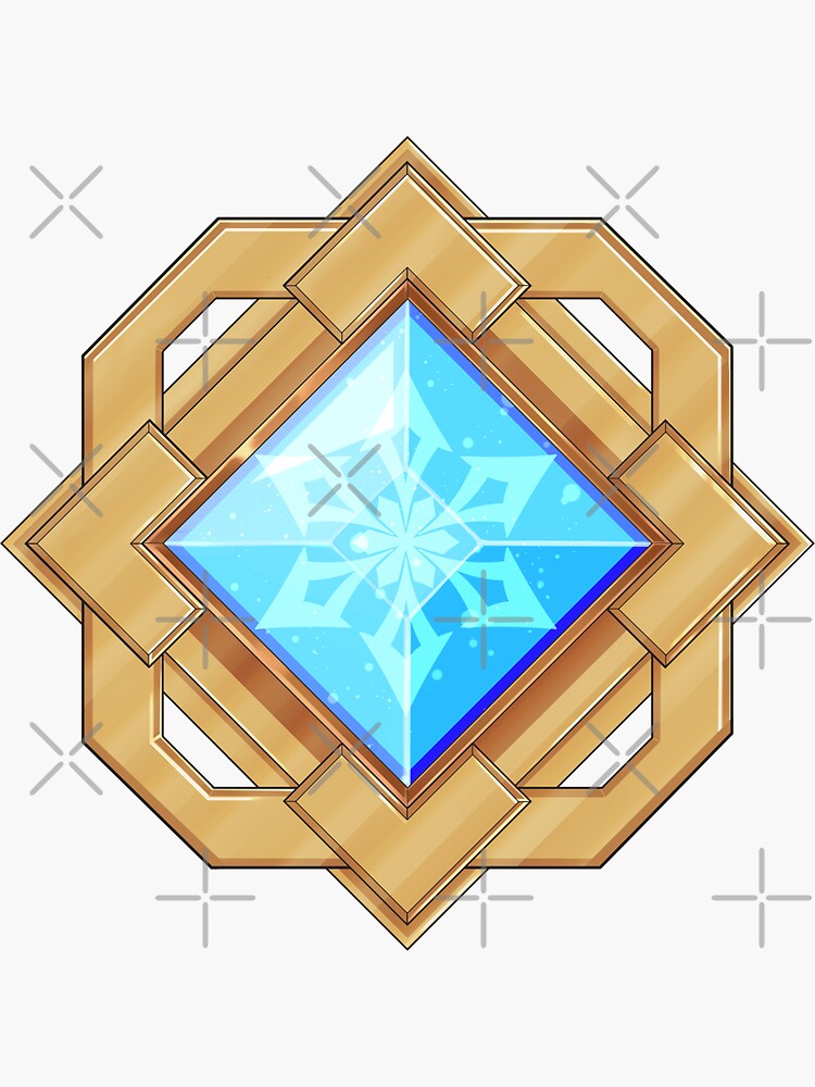 "Liyue Cryo Vision V2" Sticker for Sale by chaiimu | Redbubble