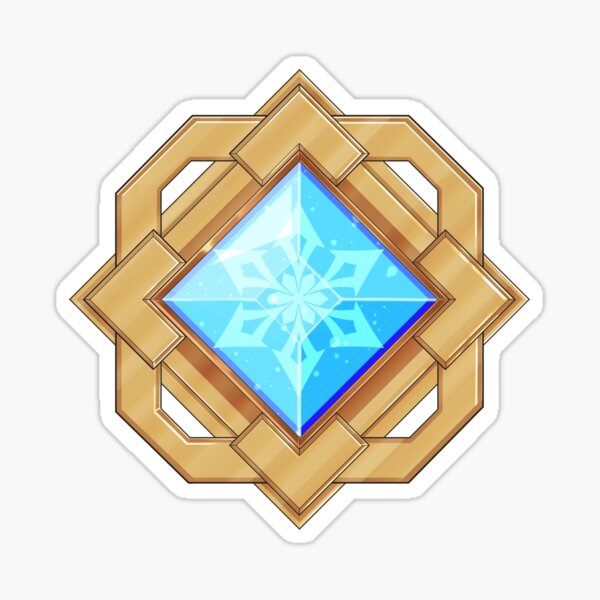 "Liyue Cryo Vision V2" Sticker for Sale by chaiimu | Redbubble