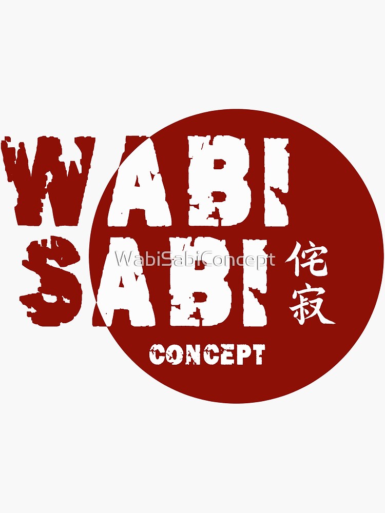 Pegatina «Logotipo de Wabi-Sabi Concept Design» de WabiSabiConcept ...