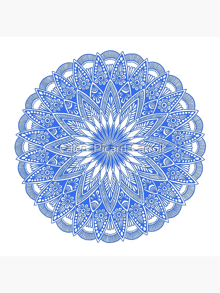 "Mandala design (light blue)" Poster for Sale by extremebunny | Redbubble