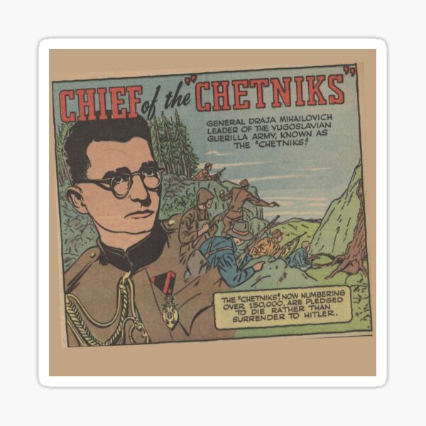 "Chief of the Chetniks" Sticker by misterno-shop | Redbubble