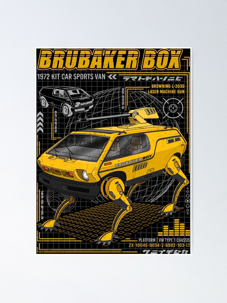 "AutoBeast Brubaker Box Sports Van" Poster for Sale by Joshirosung ...