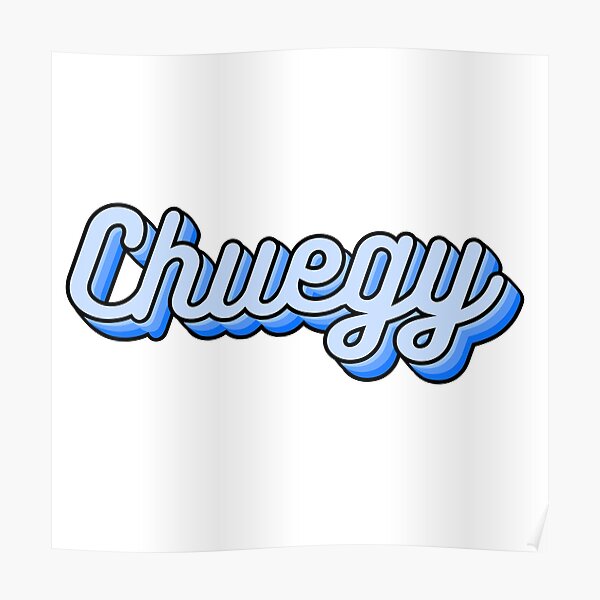 "Shades of Blue Chuegy" Poster by EuropaPrints | Redbubble