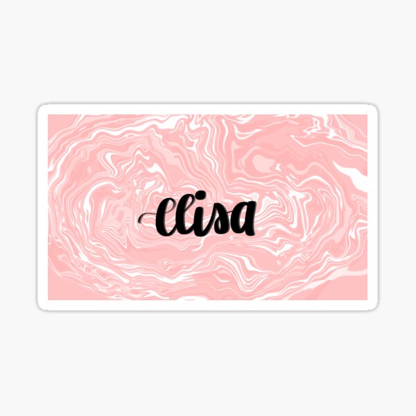 "Elisa pink and white marble " Sticker for Sale by ArtbyAnkitha | Redbubble