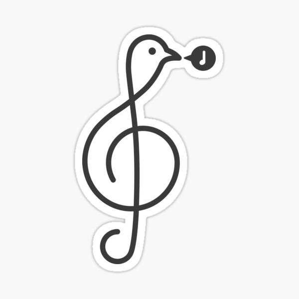 "Song Bird" Sticker for Sale by quick-brown-fox | Redbubble