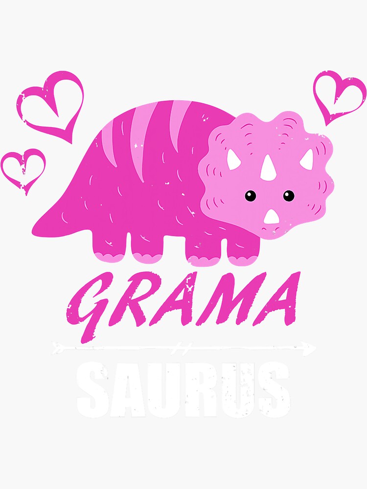 "Gramasaurus Dinosaur Shirt for Grandma Mother Grandmother " Sticker ...
