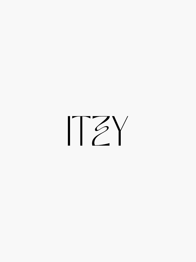 "ITZY Logo Sticker" Sticker for Sale by piscestears | Redbubble