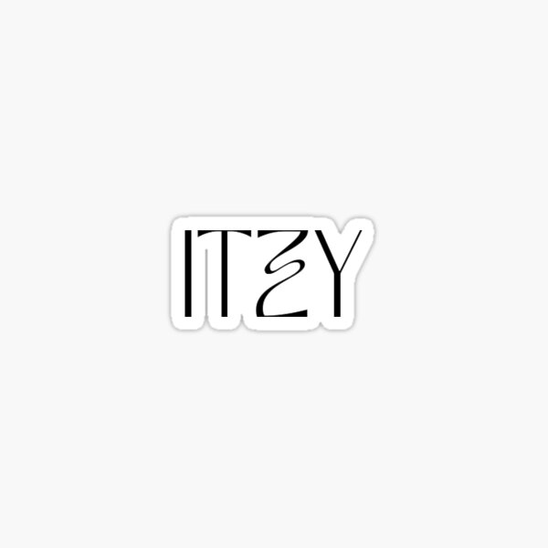 "ITZY Logo Sticker" Sticker for Sale by piscestears | Redbubble