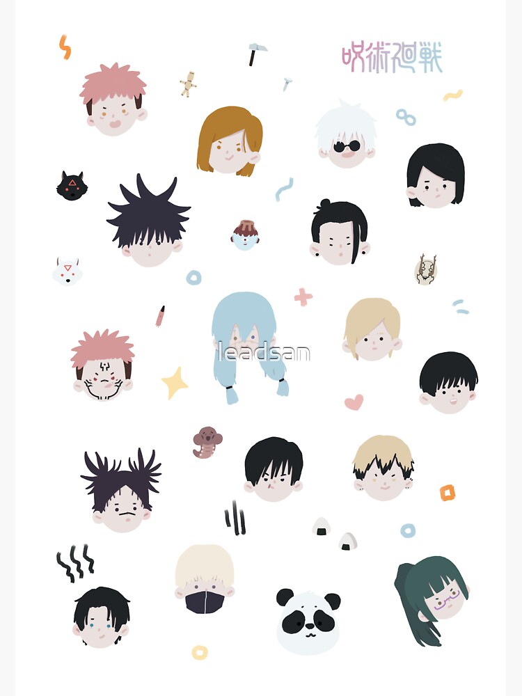 "jjk stuff..." Sticker for Sale by leadsan | Redbubble